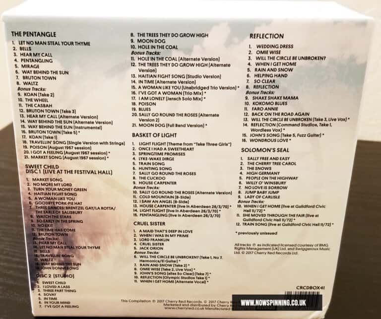 Pentangle The Albums: 1968-1972 - 7CD Box Set - Unboxing Review